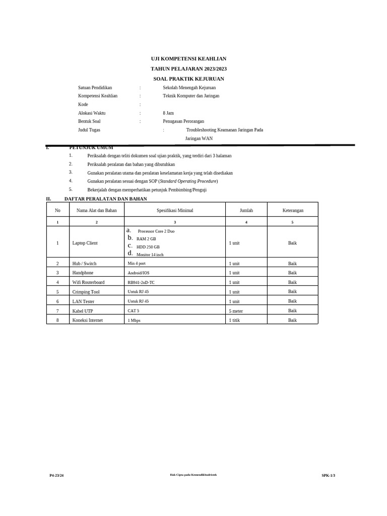 Paket 4 UKK 2023 | PDF