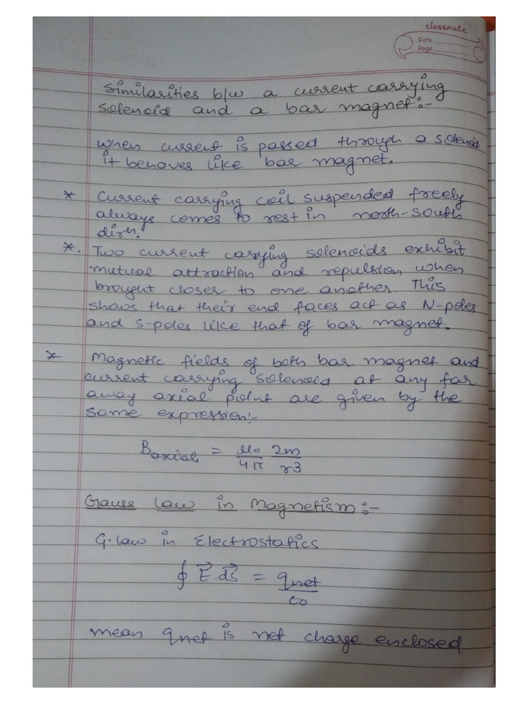 Magnetism and Matter Notes | PDF