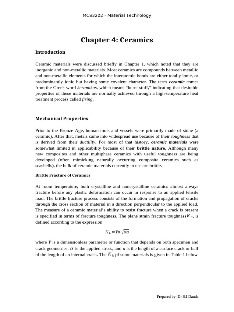 Chapter 4 - Student | PDF | Fracture | Technology & Engineering