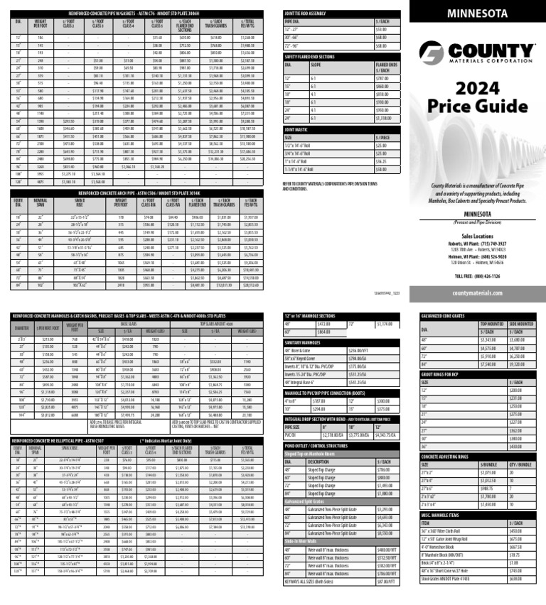 2024 CMC PP Roberts RCP Price Guide 1266935442 | PDF | Pipe (Fluid ...