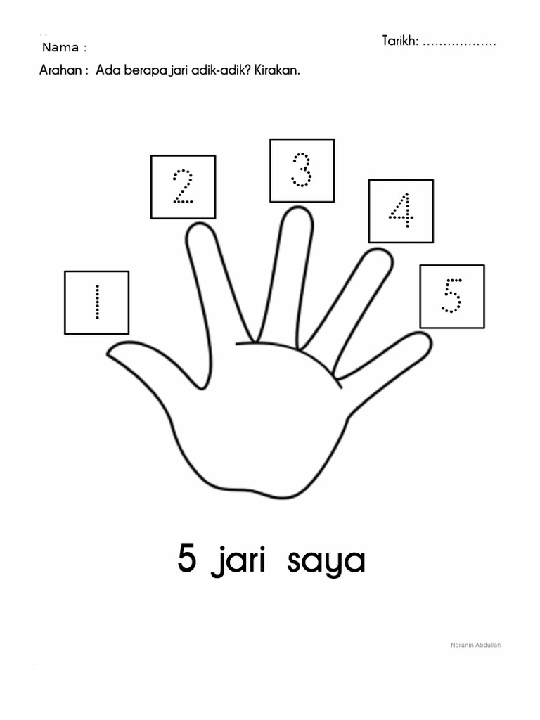 LEMBARAN KERJA LIMA JARI SAYA | PDF