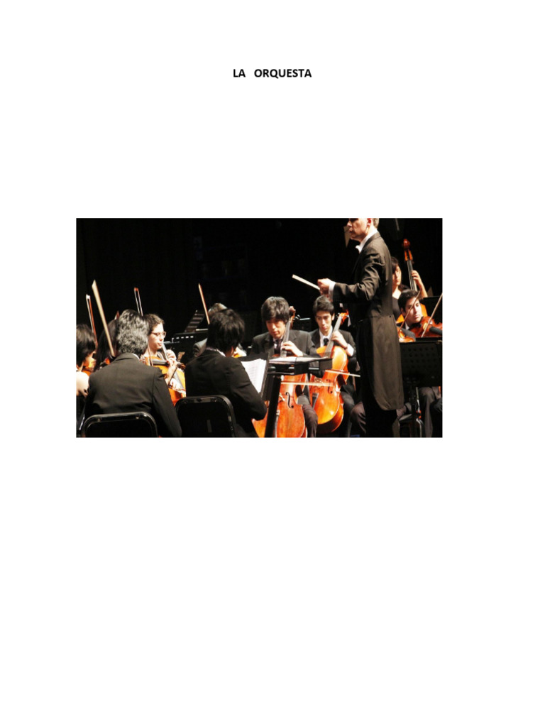 Tipos de Orquestas y sus Características | PDF | Orquestas | Música de ...