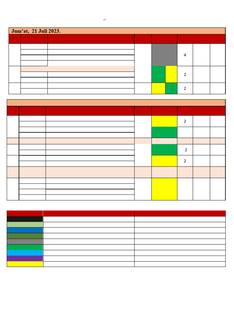 Jadwal Materi Dikhir H-2 | PDF