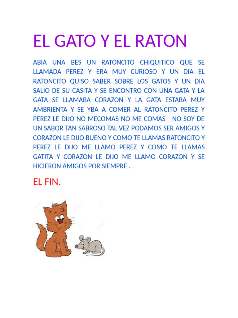 EL GATO Y EL RATON | PDF