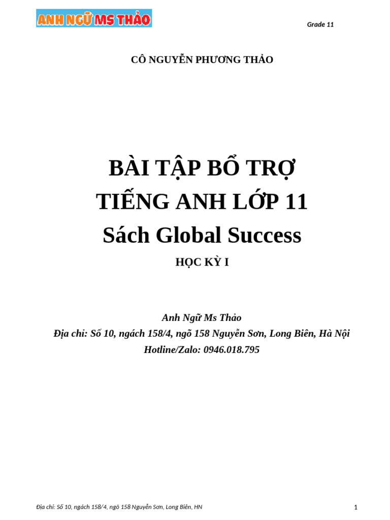 BTBT TA 11 - Global Success - HKI - Key | PDF