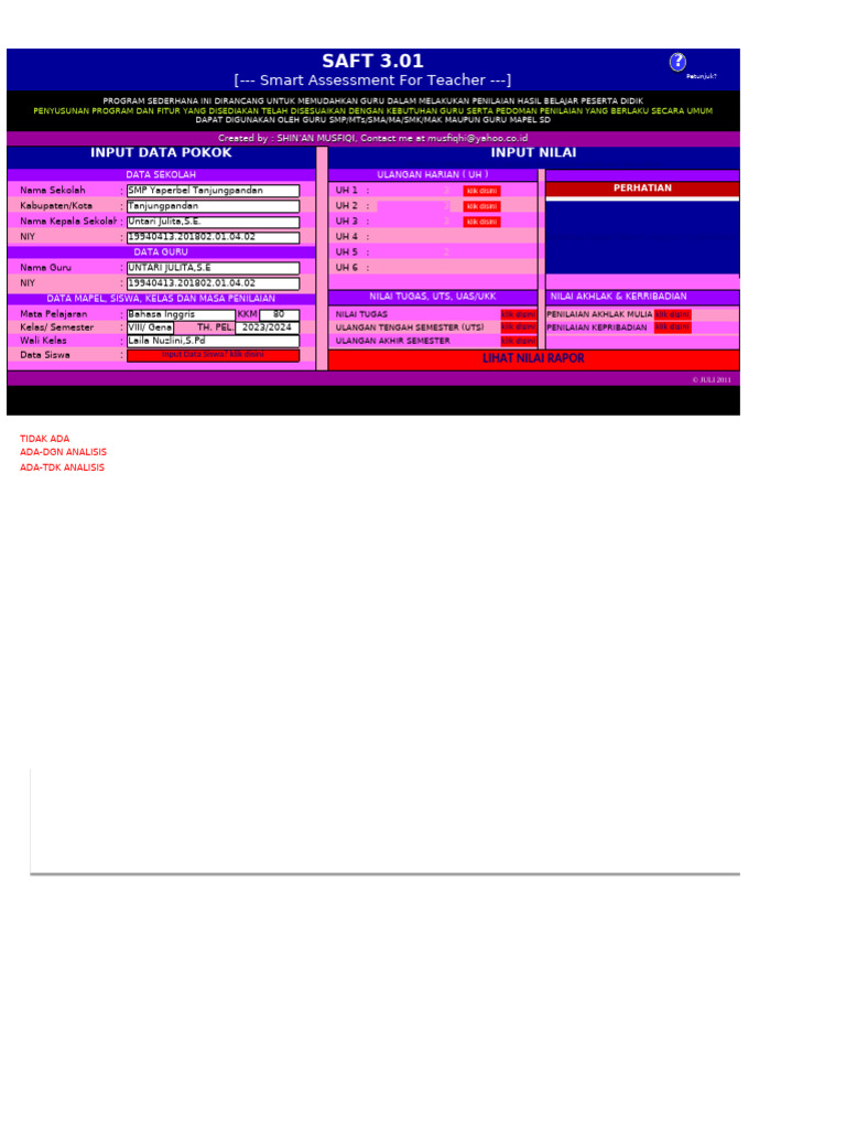 Analisis B.ing 8 Genap 23-24 | PDF