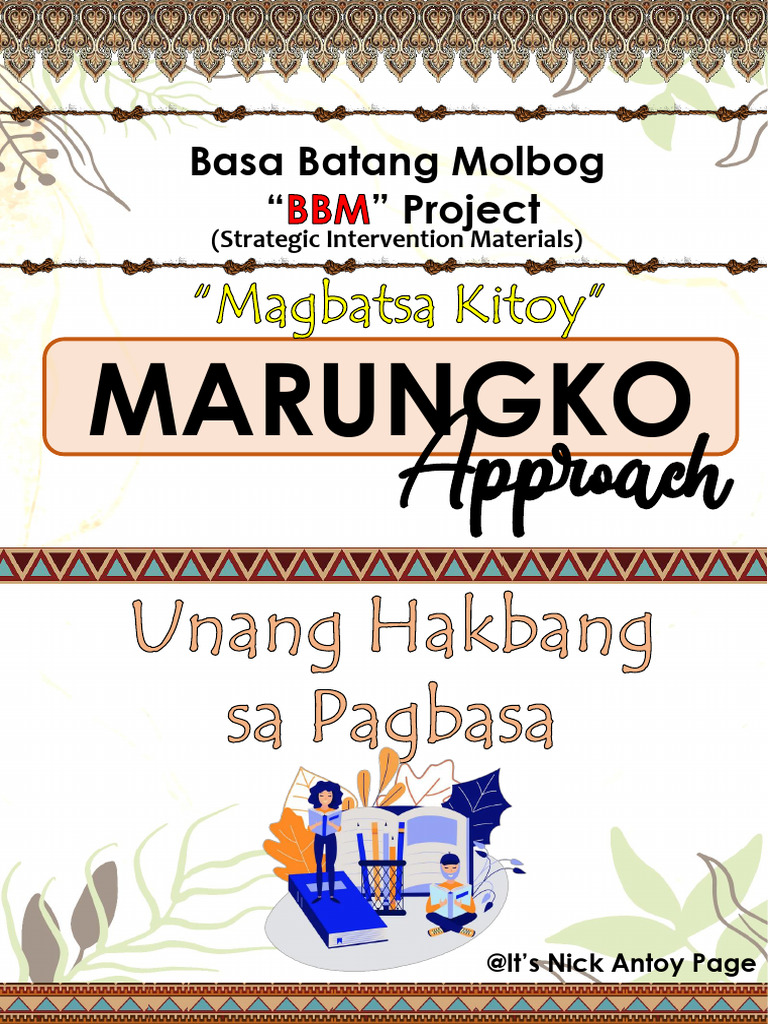 Marungko Approach by Nick Antoy PDF | PDF