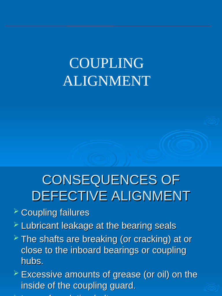 Coupling Alignment | PDF