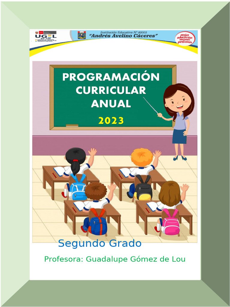 2° PROGRAMACIÓN ANUAL 2DO GRADO DIRECCIÓN ACTUALIZADO Al 10 DE OCTUBRE | PDF