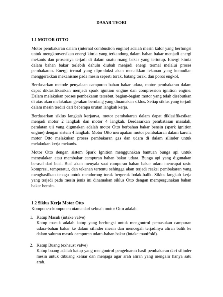 Dasar Teori | PDF
