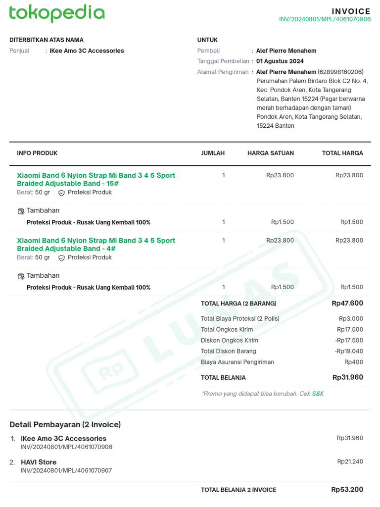 Invoice 4061070906 | PDF