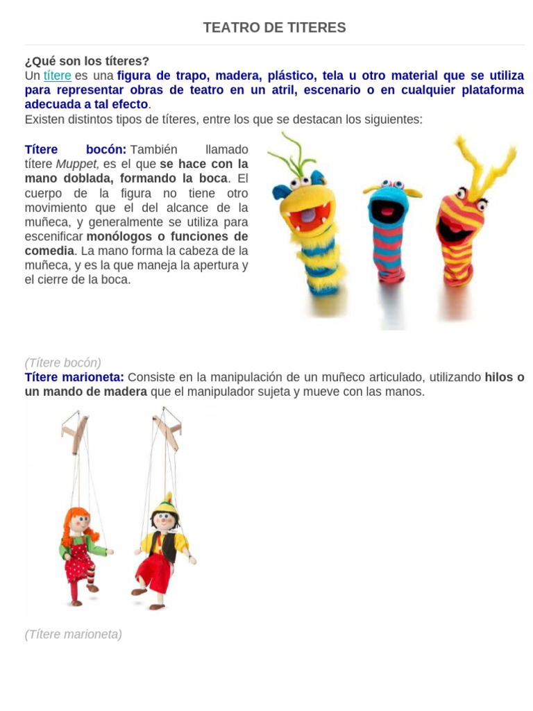 Teatro de Titeres | PDF
