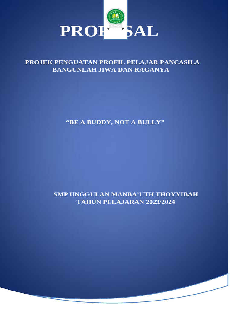 Proposal P5 BULLYING Fik | PDF