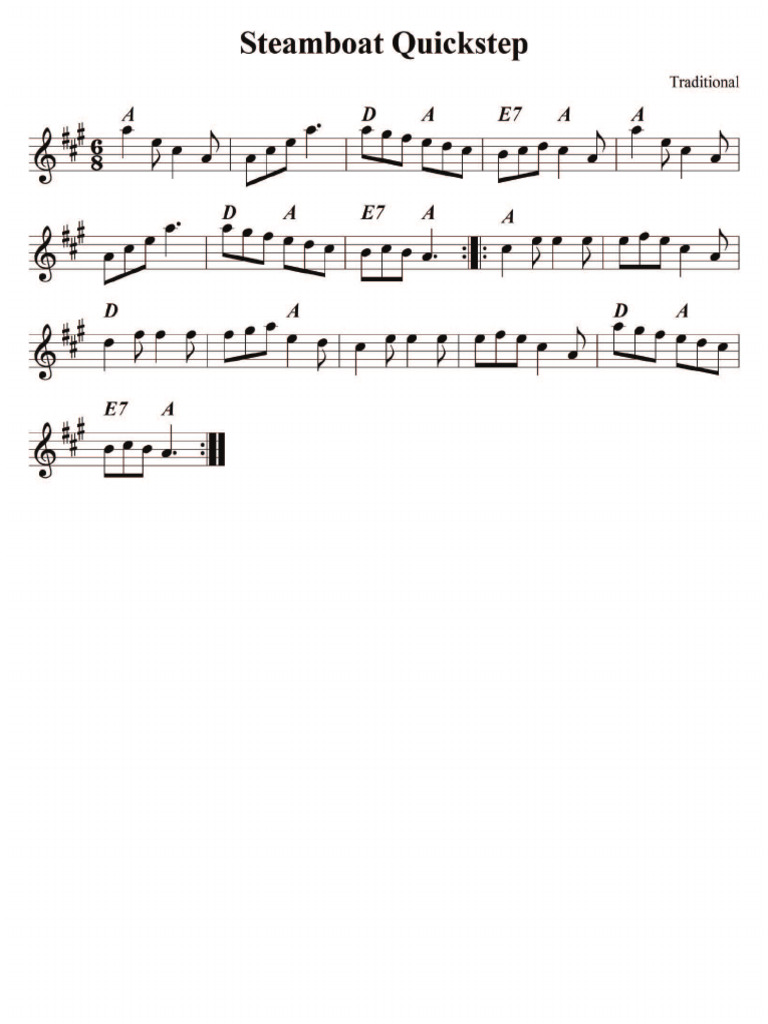 Steamboat Quickstep | PDF