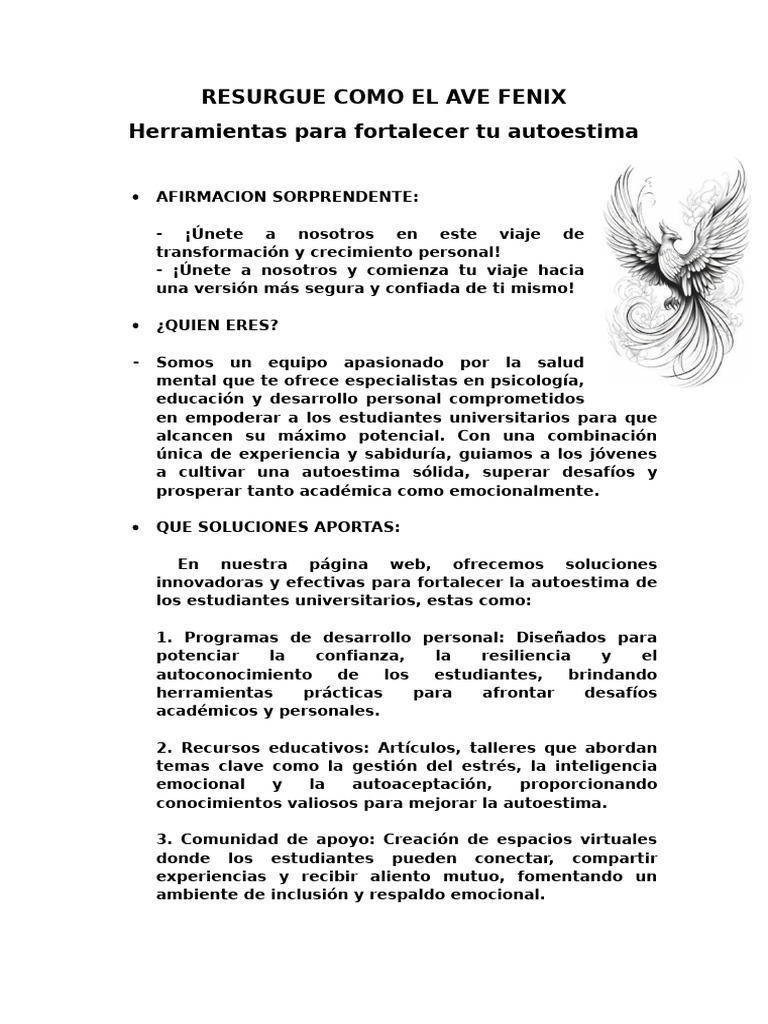 Resurgue Como El Ave Fenix | PDF