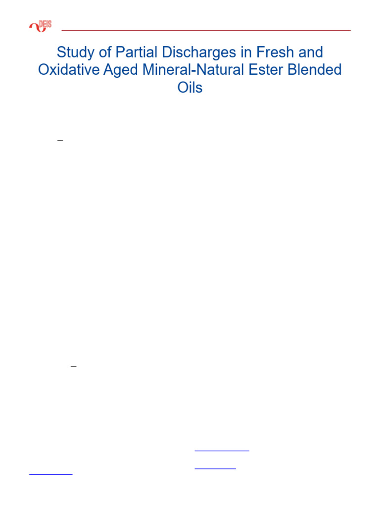 Study - of - Partial - Discharges - in - Fresh - and - Oxidative - Aged ...
