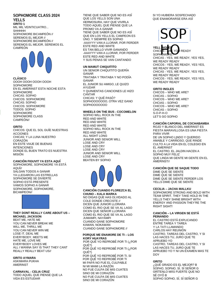Yells Sophomore Class 2024 | PDF