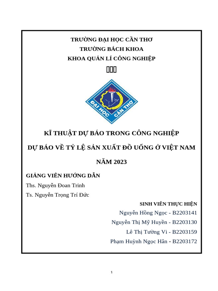 KTDB - Nhóm 13 | PDF | Vietnamese People | Finance & Money Management