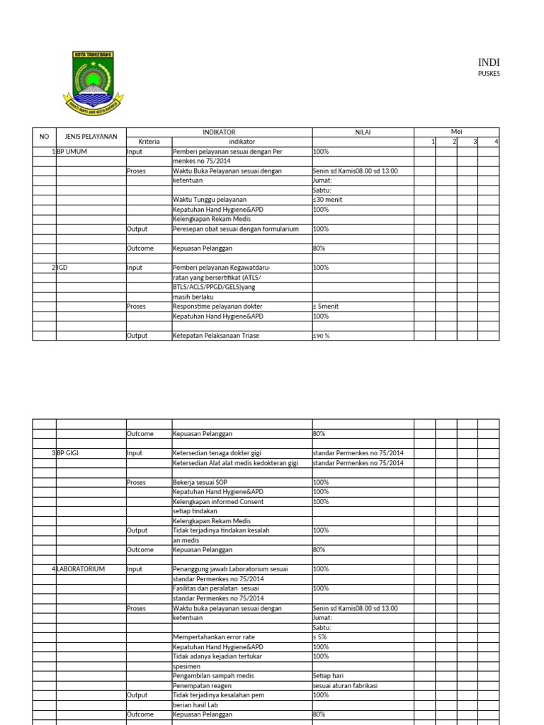 Indikator Mutu Pt Fix Pdf