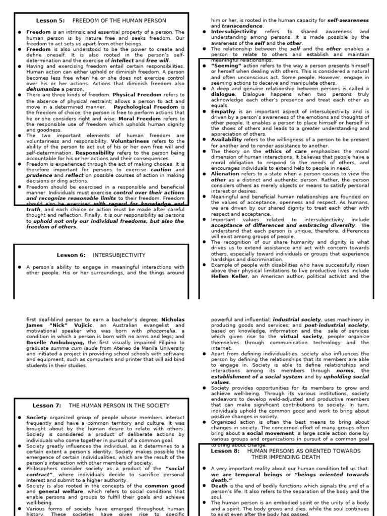 IPHP - Lesson 5 - 8 Handouts | PDF