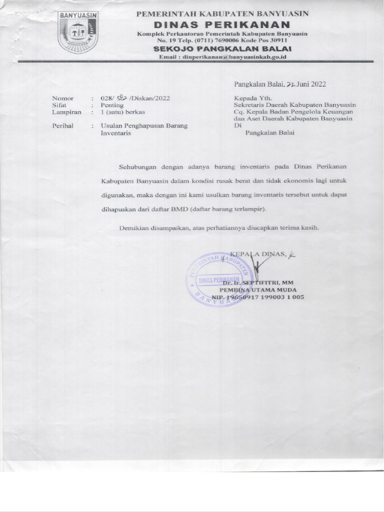 Surat Usulan KB | PDF