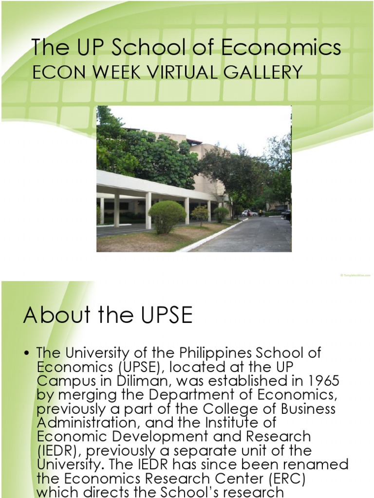 Econ Week Virtual Gallery | PDF | Economics | Academic Degree