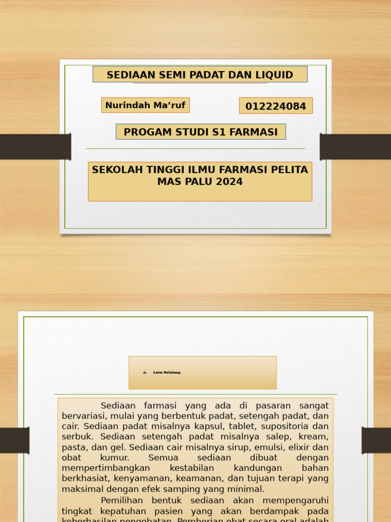 Tekno Sediaan Semi Padat | PDF