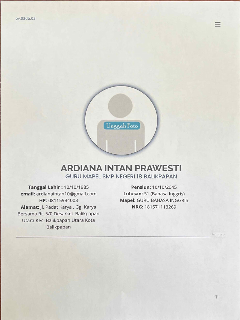 Validasi Ardiana Intan | PDF