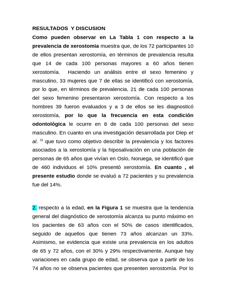 Resultados y Discusion | PDF