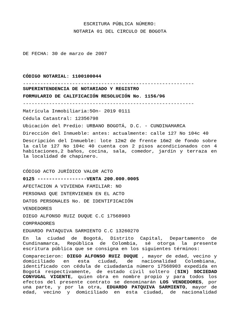 Registro Notarial | PDF