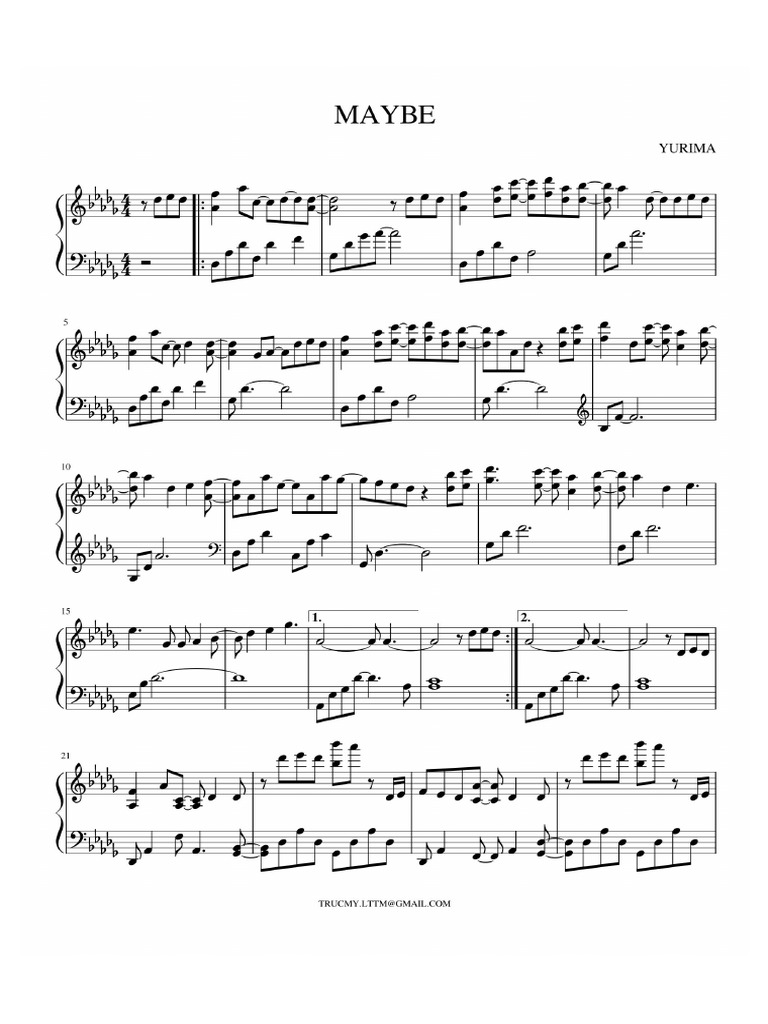 Maybe - Yiruma | PDF
