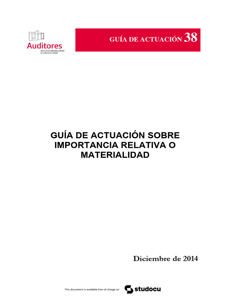 Guia Aplicacion de La Materialidad | PDF