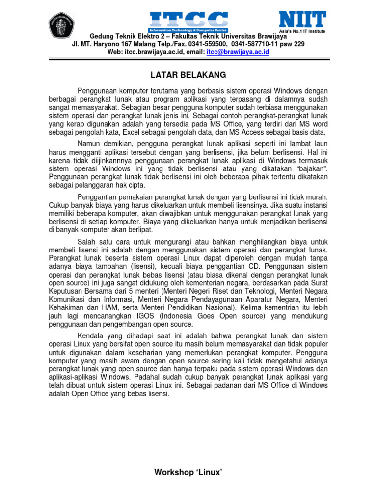 Materi Pelatihan Linux | PDF