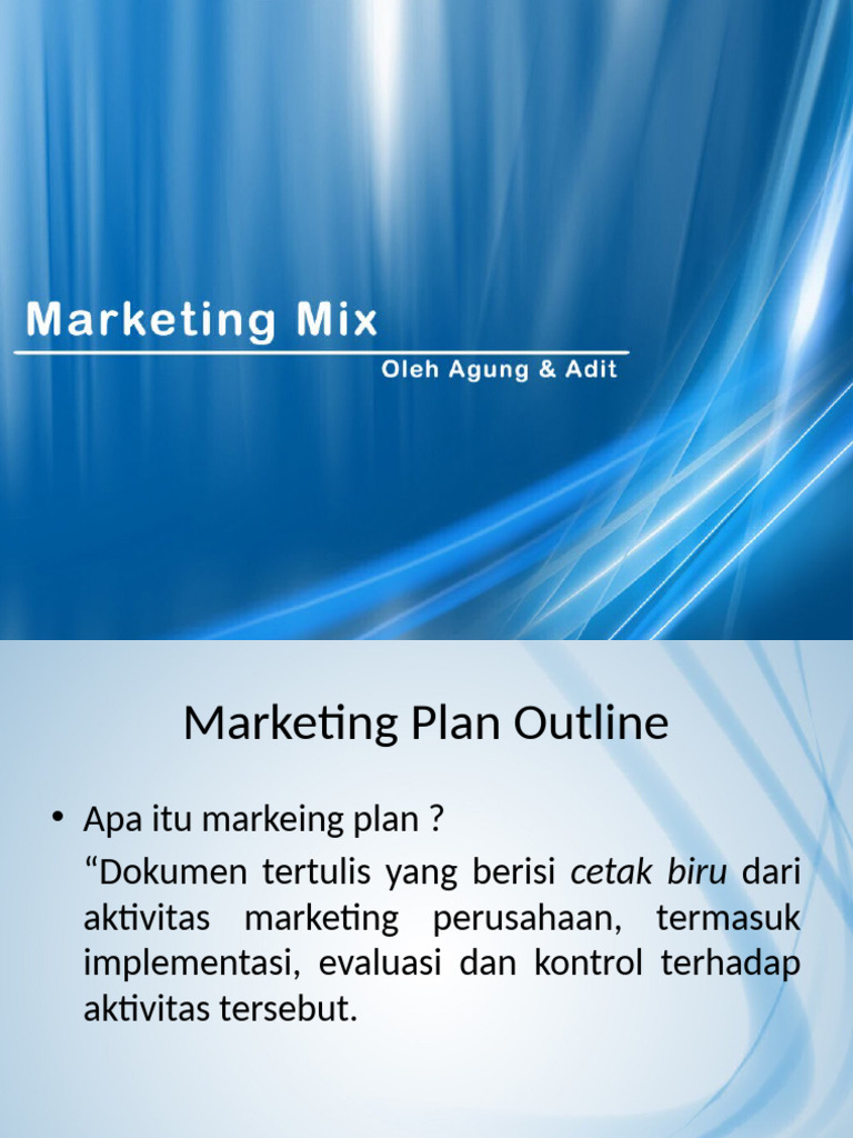 Marketing Mix Ok | PDF