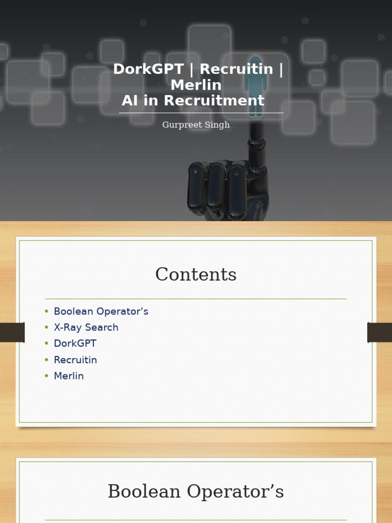 DorkGPT Recruitin Merlin | PDF