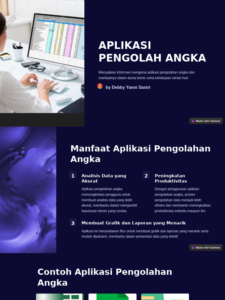Aplikasi Pengolah Angka | PDF
