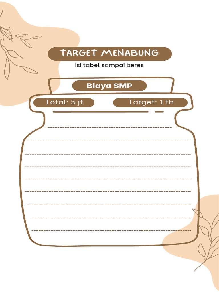 Target Menabung - 20240811 - 135253 - 0000 | PDF