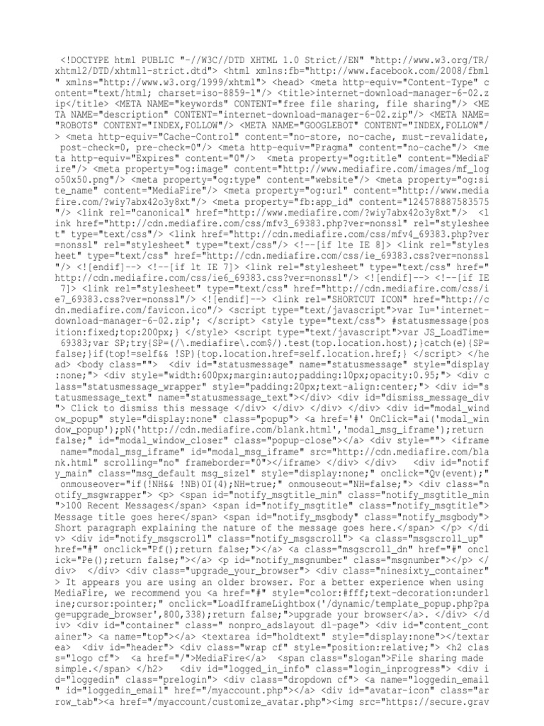 Mediafire Com | PDF | Html | Computer File Formats