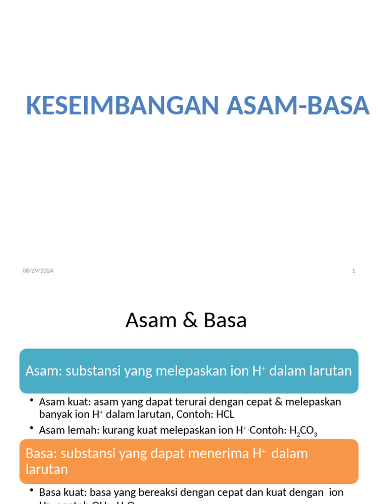 KP Asam Basa 1 | PDF