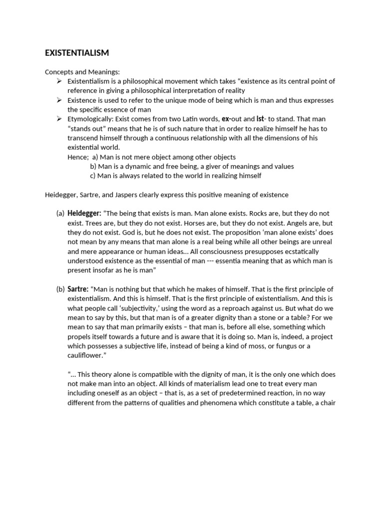 IM Existentialism | PDF