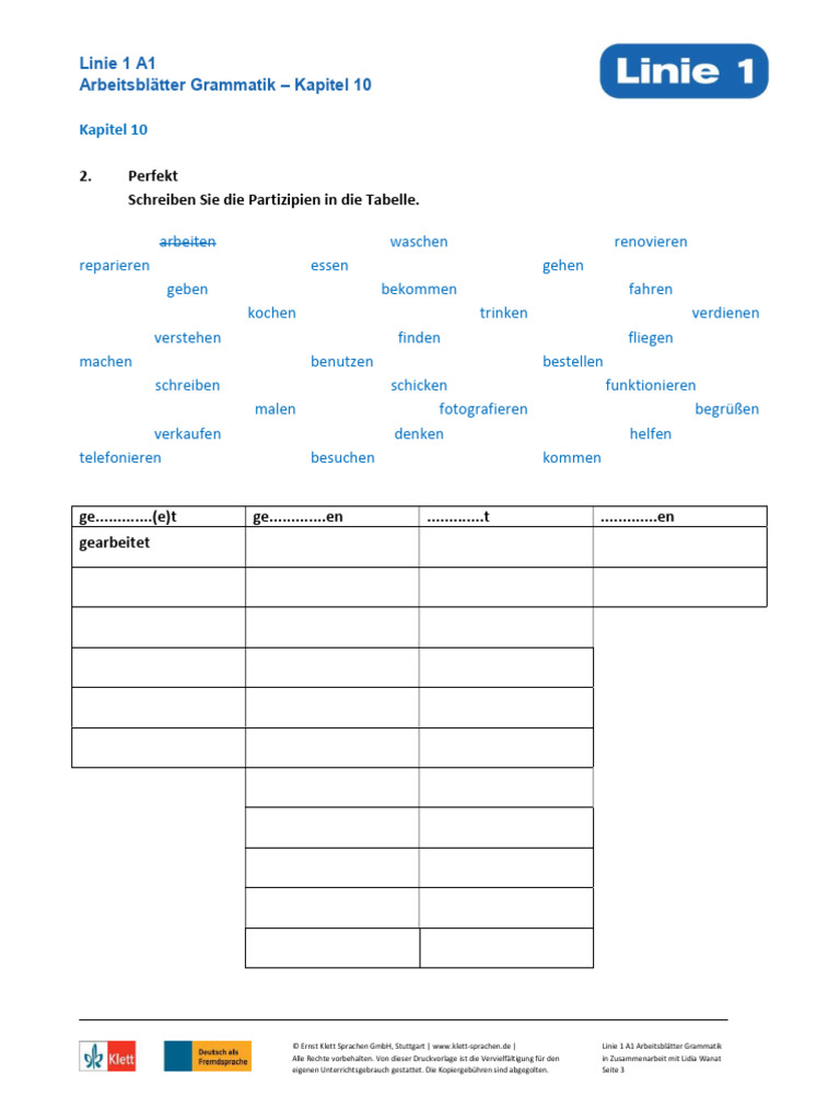 Bildung Des Partizip II | PDF