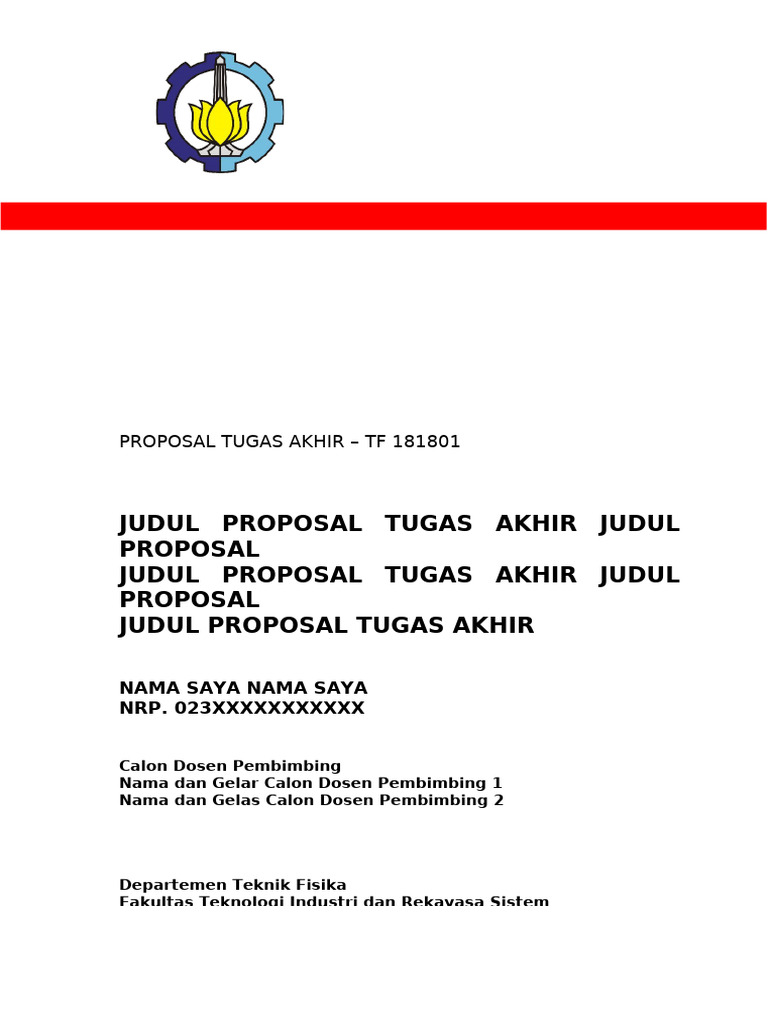 Template Proposal TA - Des21 | PDF