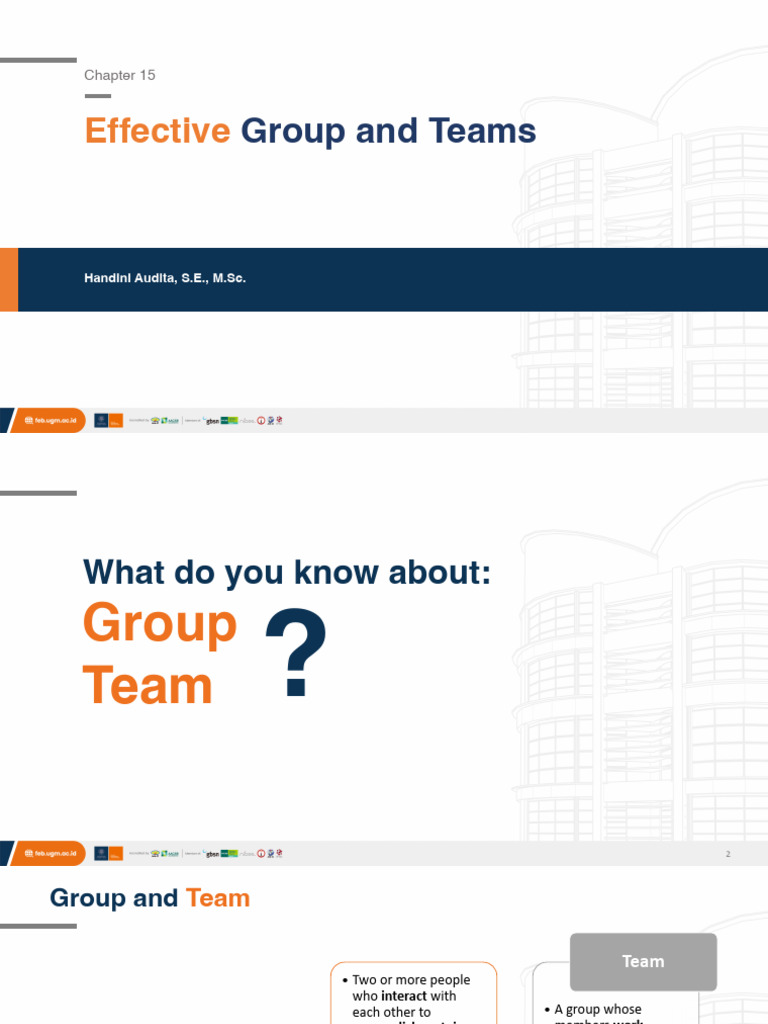 Session 11 - Group and Teams | PDF