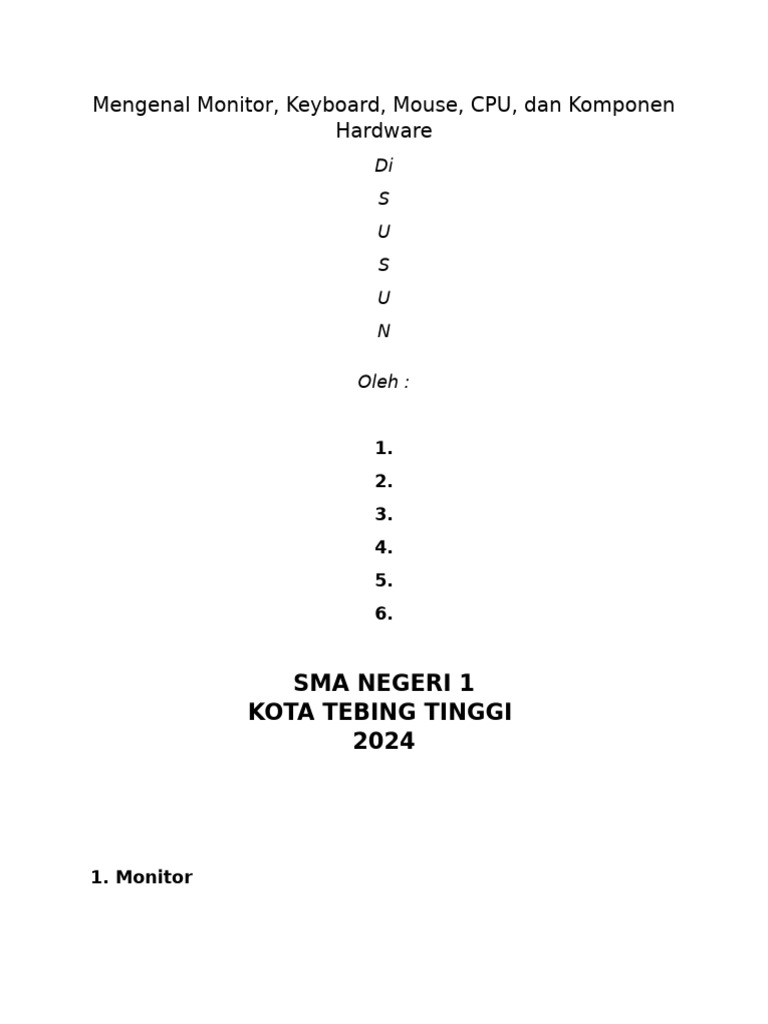 Tugas Informatika Rikoo | PDF | Computer Monitor | Computer Data