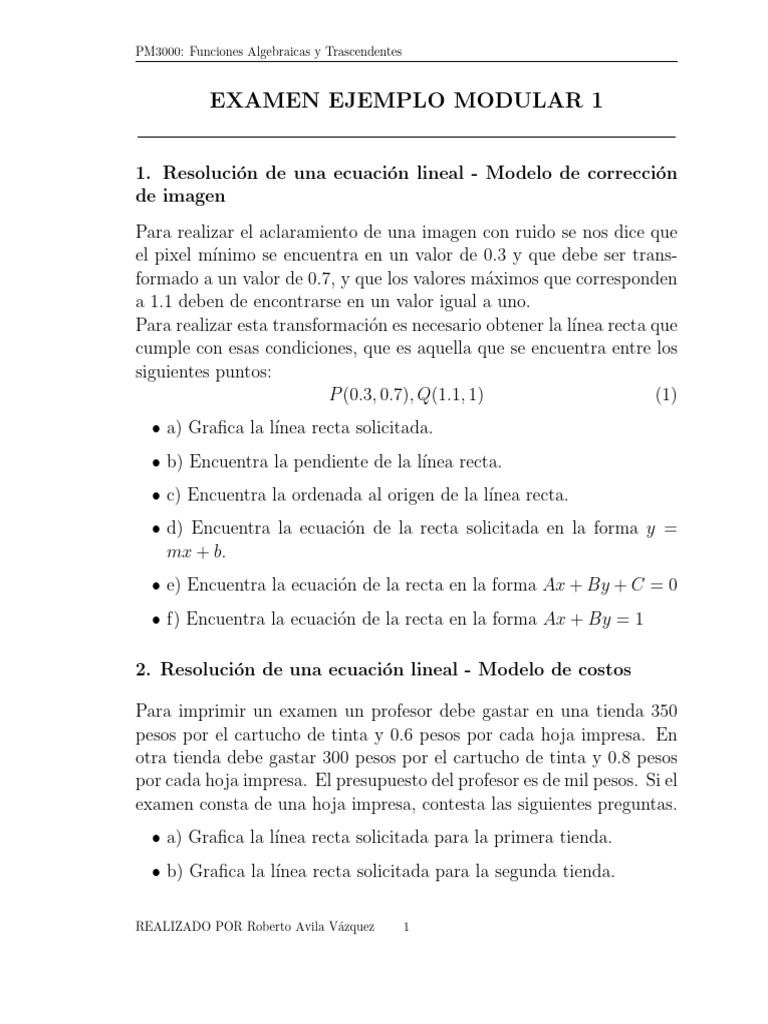 Ejemplo 1 Modular 1 | PDF