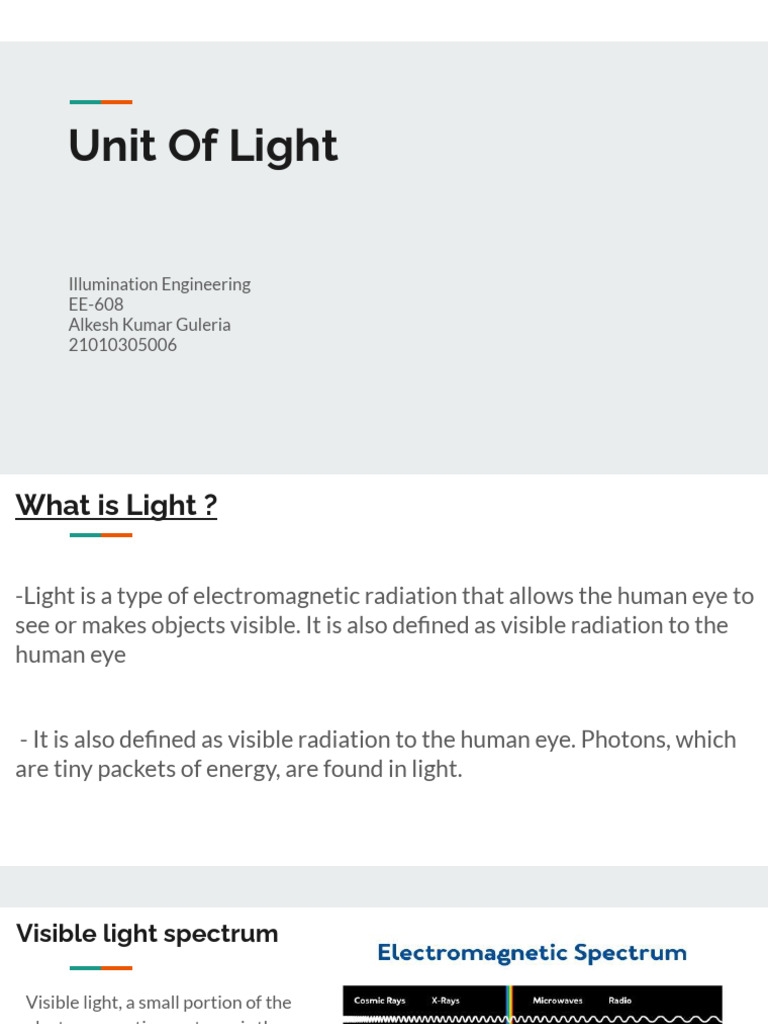 Unit of Light | PDF
