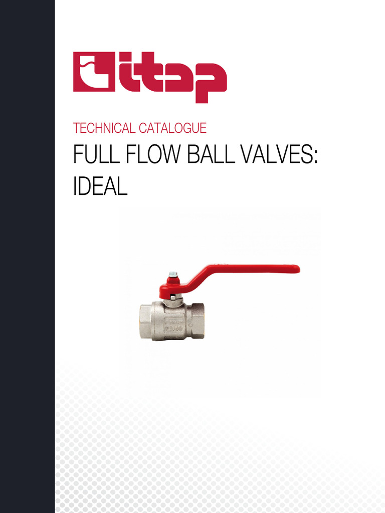 FULL FLOW BALL VALVES IDEAL en | PDF