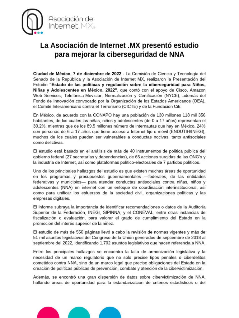 Comunicado de Prensa - Renovación Del Consejo de La AIMX | PDF | Internet | La seguridad informática