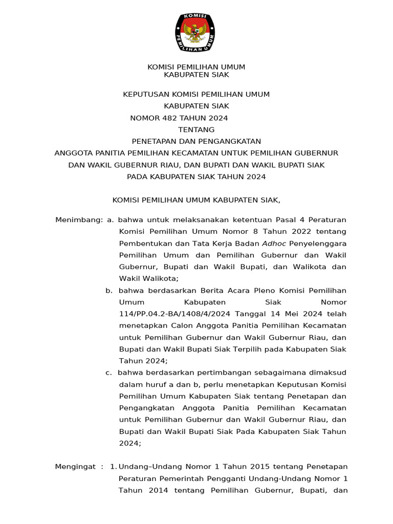 SK Penetapan PPK | PDF