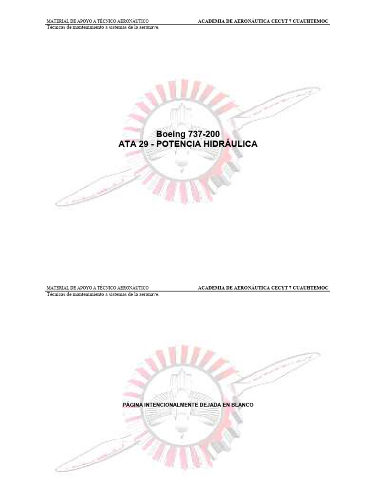 ATA 29 Sistema Hidraulico | PDF